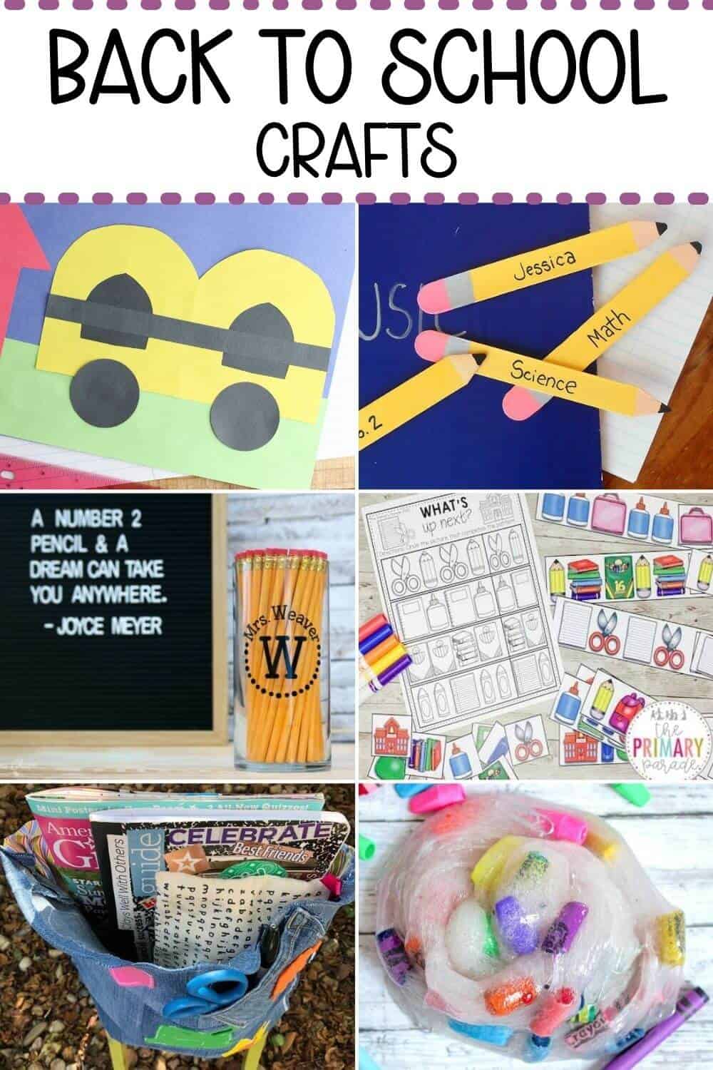 Back To School Crafts for Homeschool Students