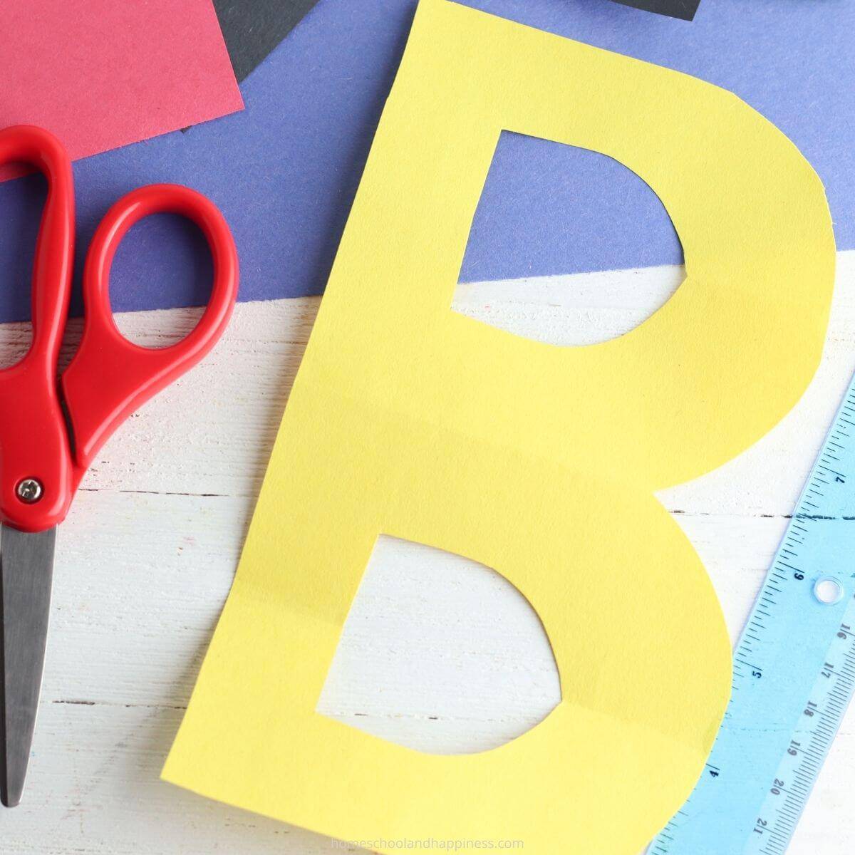 Fun Construction Paper Bus Craft for Preschool "Letter B"