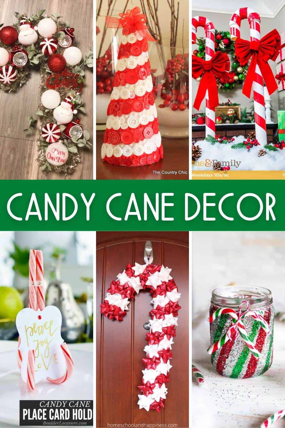14 Creative Candy Cane Christmas Decor Ideas