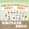 Cute Dinosaur Bingo Printable Game Kids Will Love
