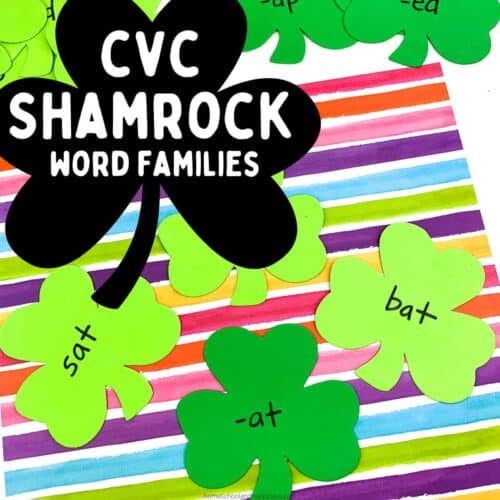 Shamrock CVC Word Families Activity For Easy Learning