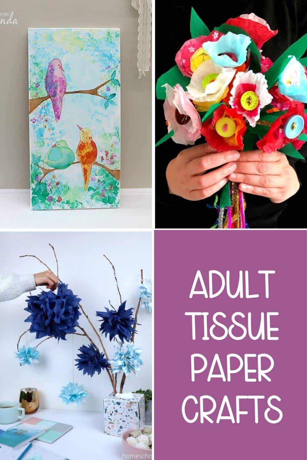 18+ Creative Tissue Paper Crafts - Tissue Paper Art Projects