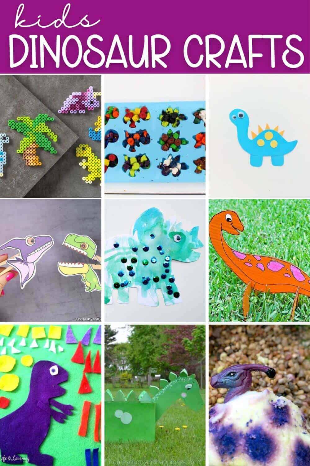 15 Educational Kids Dinosaur Crafts