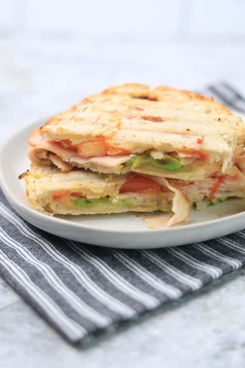 Turkey Avocado Panini {Quick and Easy 10 Minute Recipe}