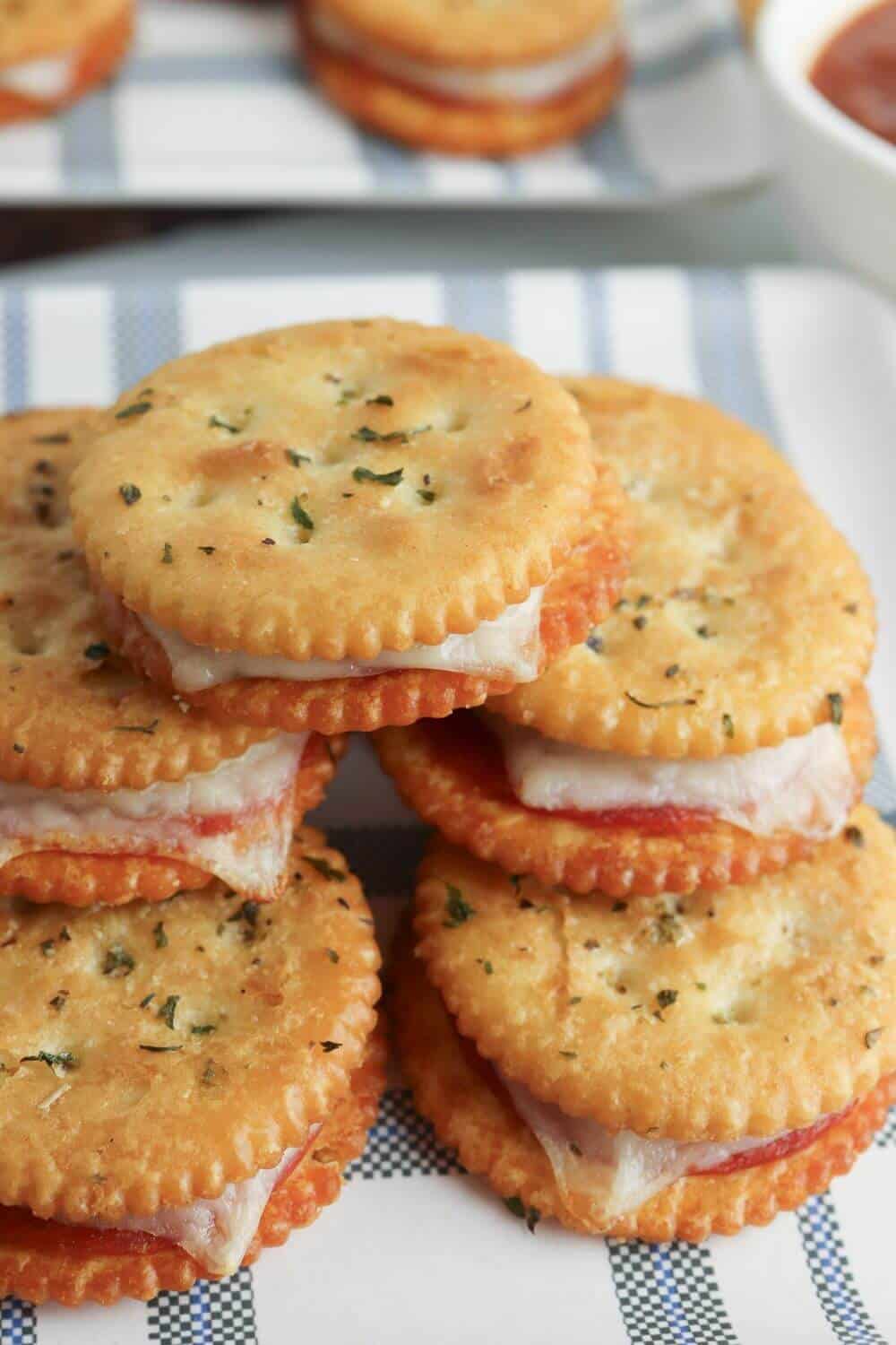 Easy RITZ Pepperoni Pizza Sandwiches - 20 Min Recipe