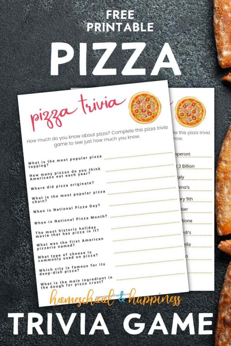 Free Pizza Trivia Game Printable - 11 Pizza Trivia Questions