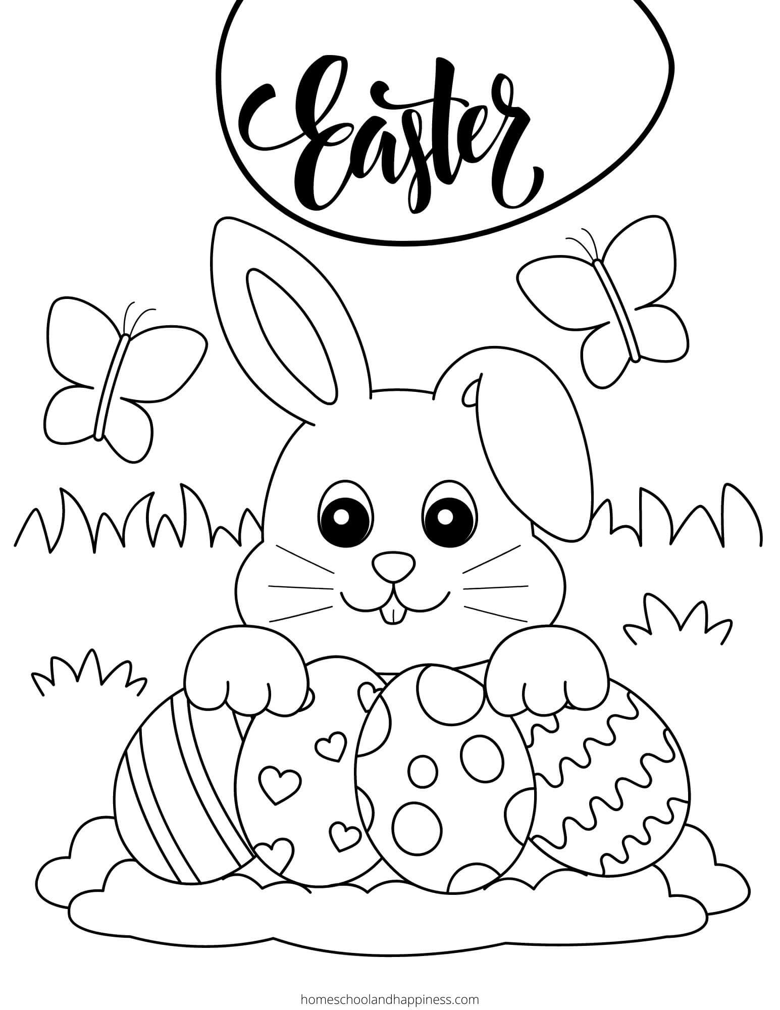 4 Free Easter Coloring Pages for Kids