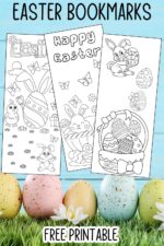3 Free Printable Easter Coloring Bookmarks for Kids