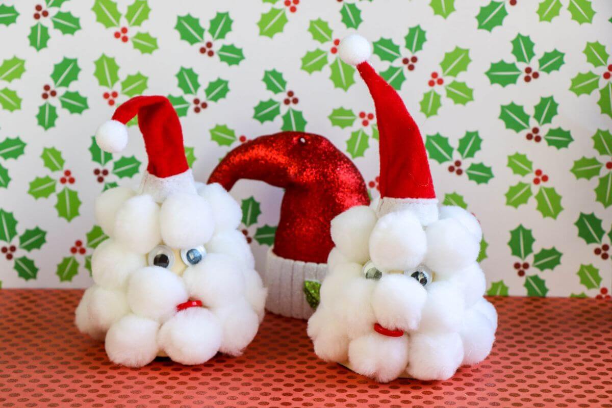 Cardboard Cone Santa Craft for Kids