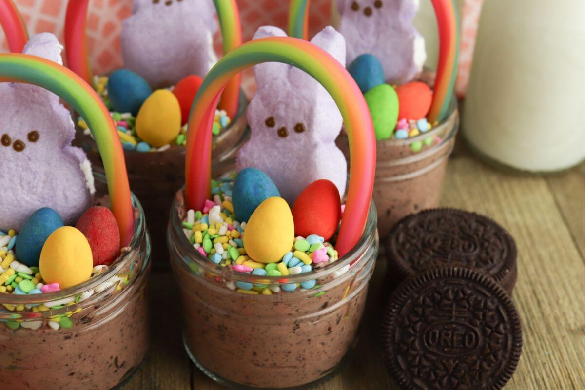Easter Peeps Pudding Cups
