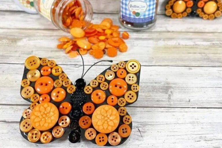 20 Button Crafts for Kids and Adults to Make Together