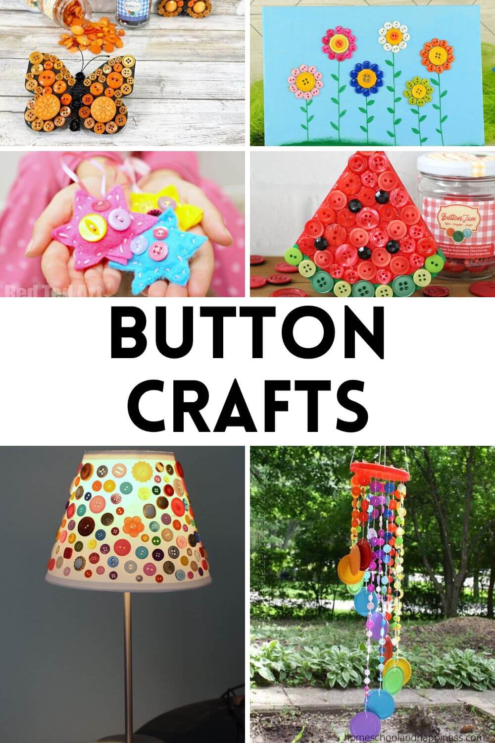 20 Button Crafts for Kids and Adults to Make Together