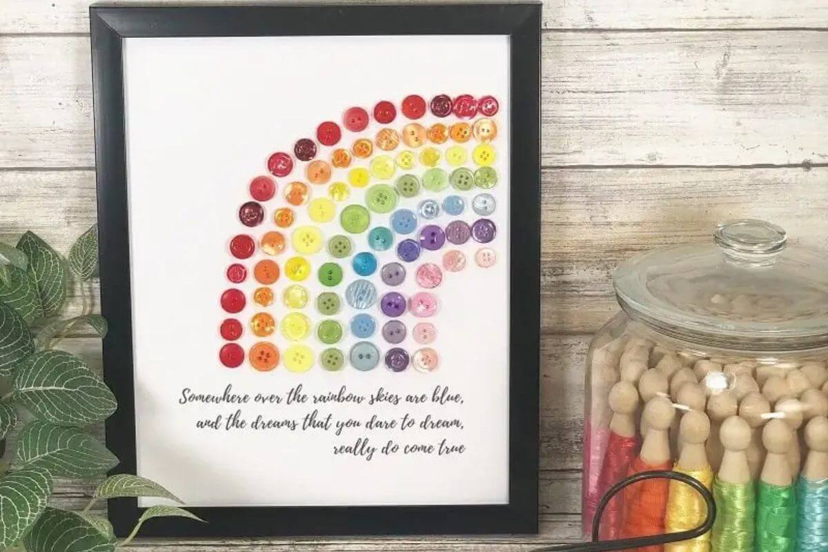 20 Button Crafts for Kids and Adults to Make Together