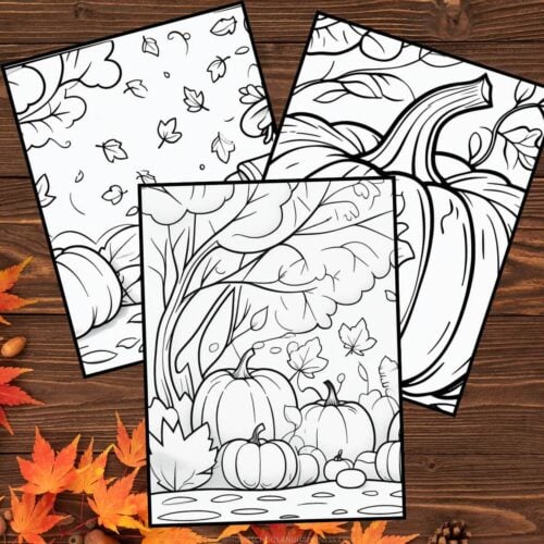 Fall Pumpkin Coloring Pages