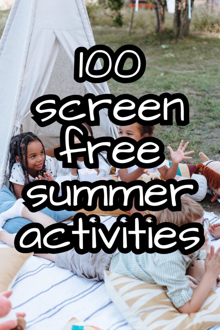 100 Screen-Free Summer Activities for Kids