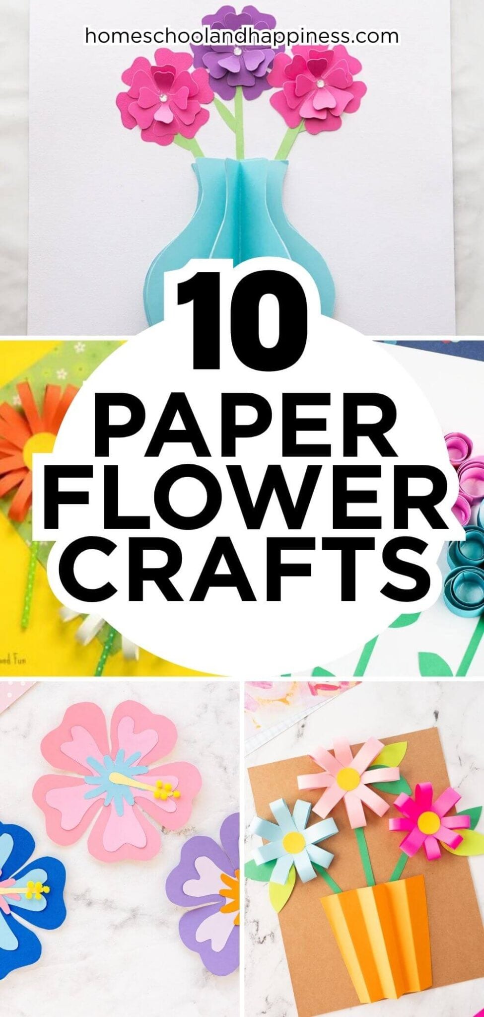 10 Easy Paper Flower Crafts for Kids